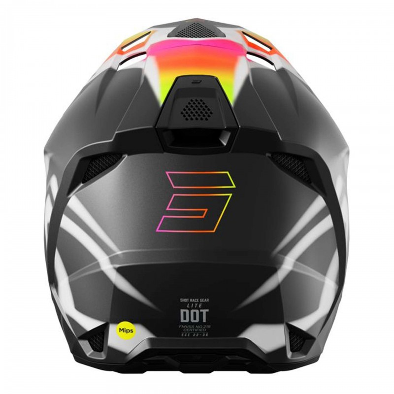 CASCO SHOT LITE DEVIL BLACK MATT - PRO-MX RACING